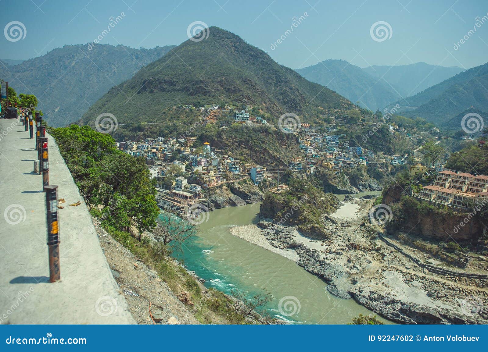 The Confluence of Two Rivers of Different Colors Stock Photo - Image of ...