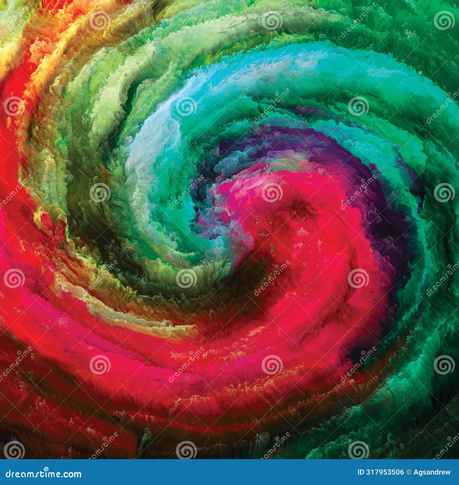 Confluence of Vibrant Colors Stock Illustration - Illustration of ...