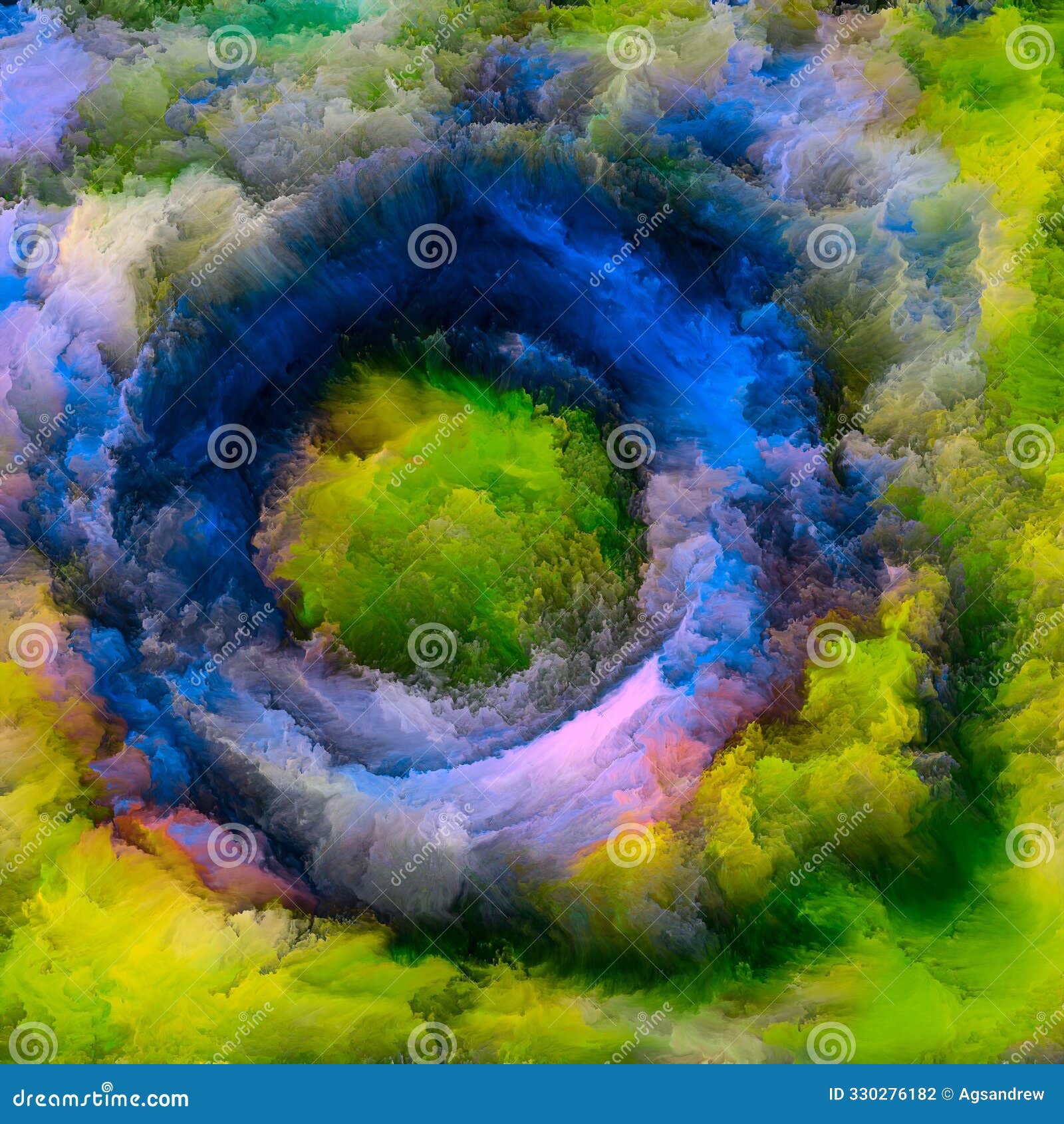 Confluence of Vibrant Colors Stock Illustration - Illustration of ...