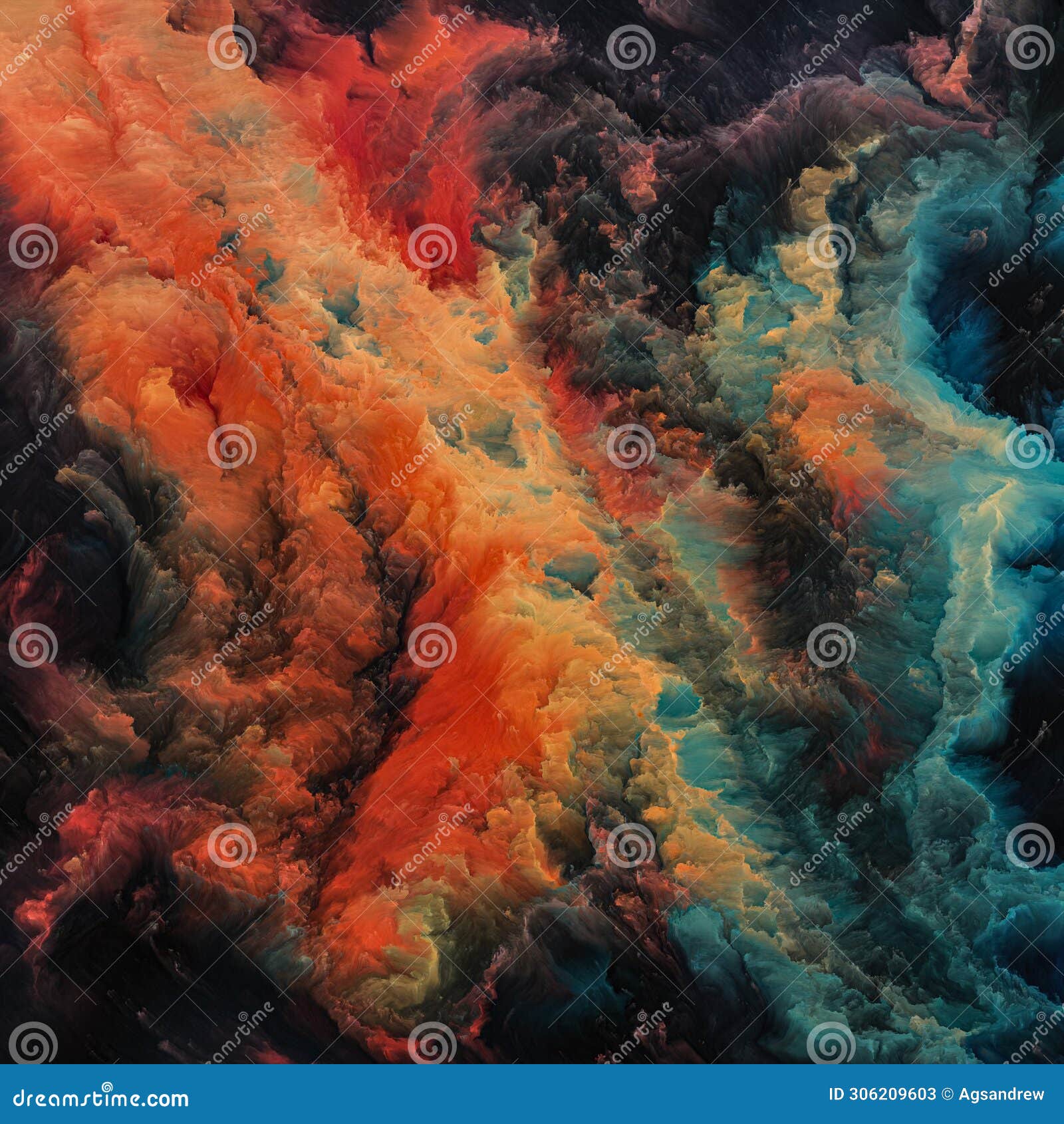 Confluence of Vibrant Colors Stock Image - Image of fathomless ...