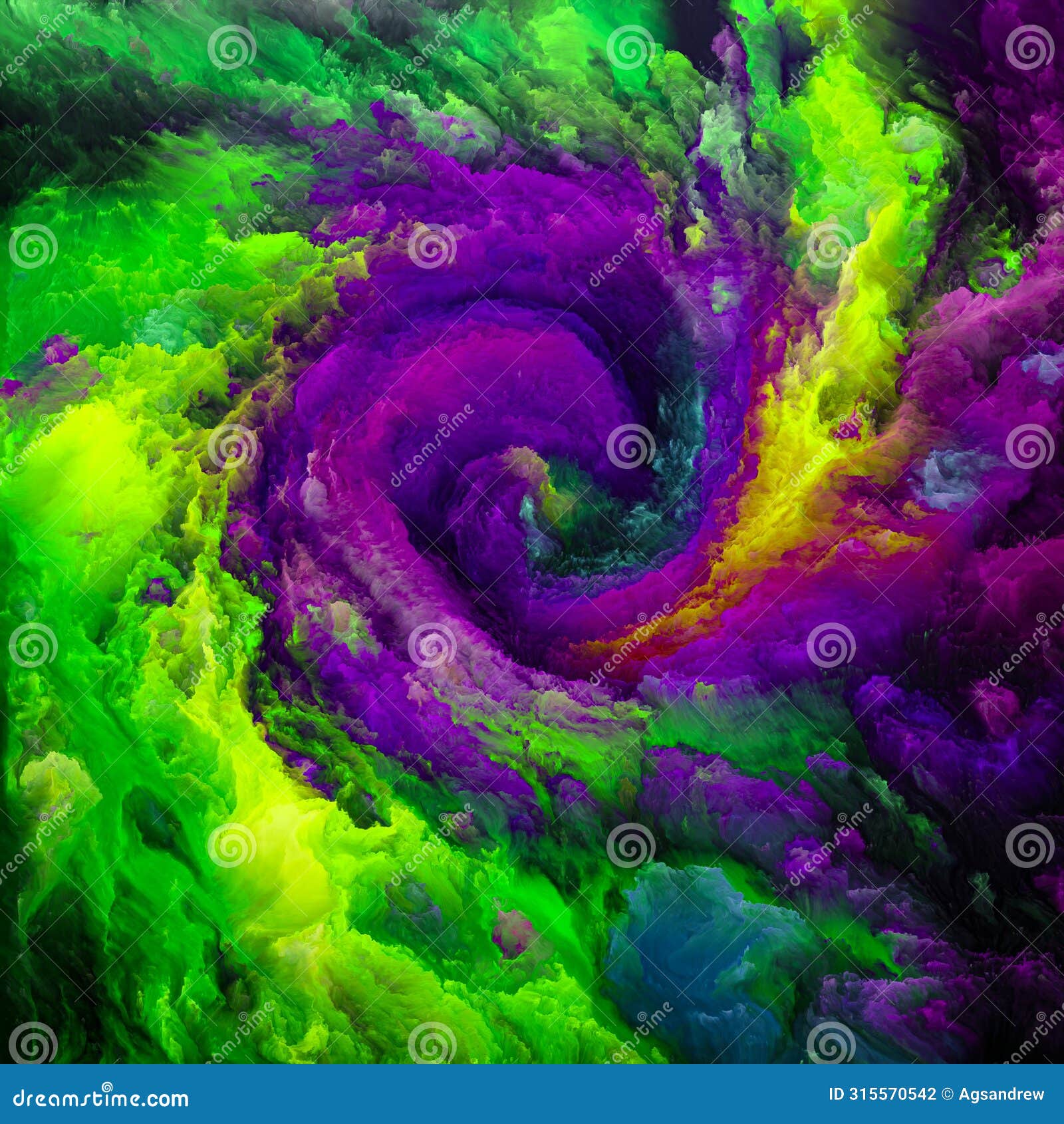 Confluence of Vibrant Colors Stock Illustration - Illustration of ...