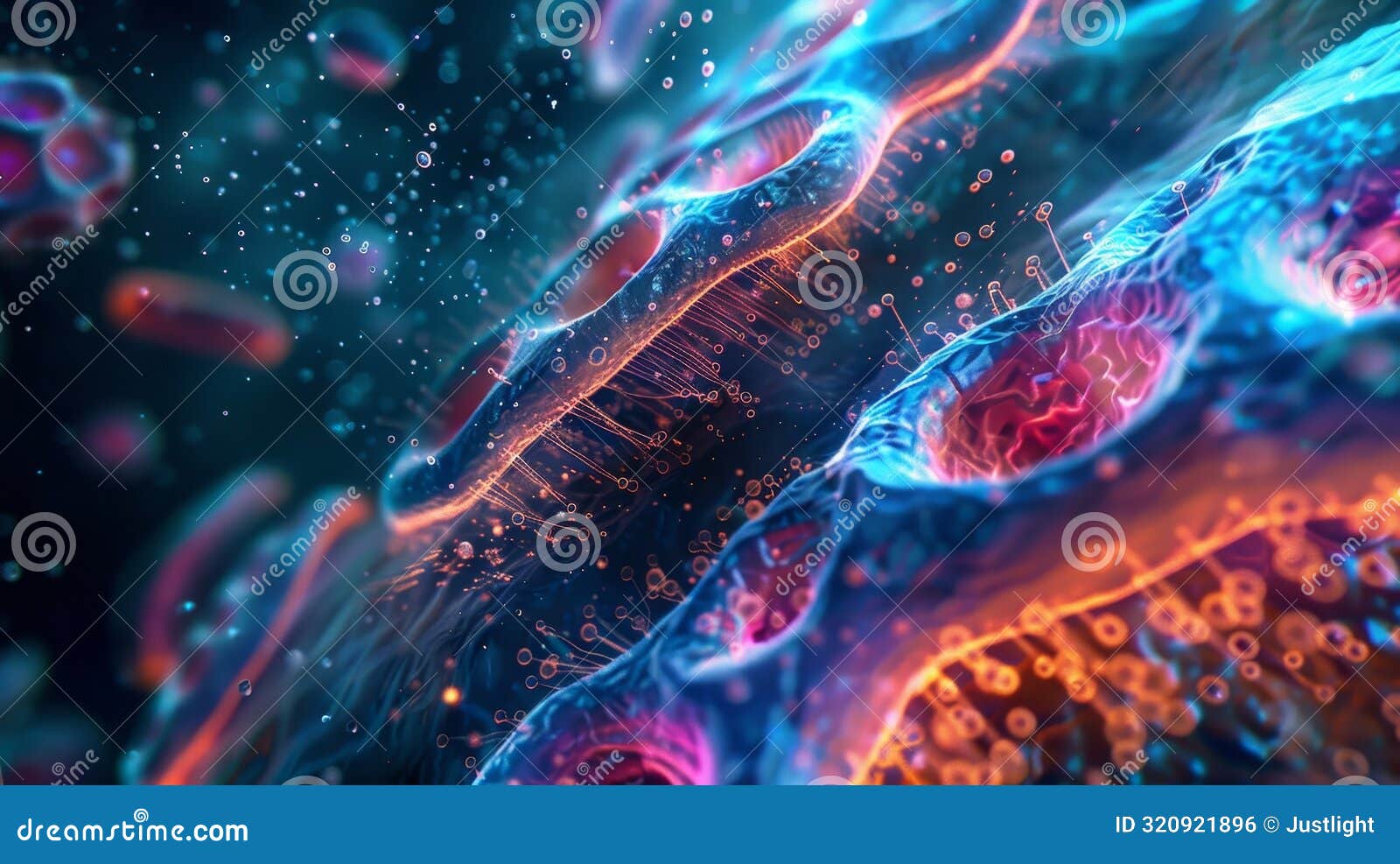 Confocal Microscopy Of Fibroblast Cells Stock Photography ...