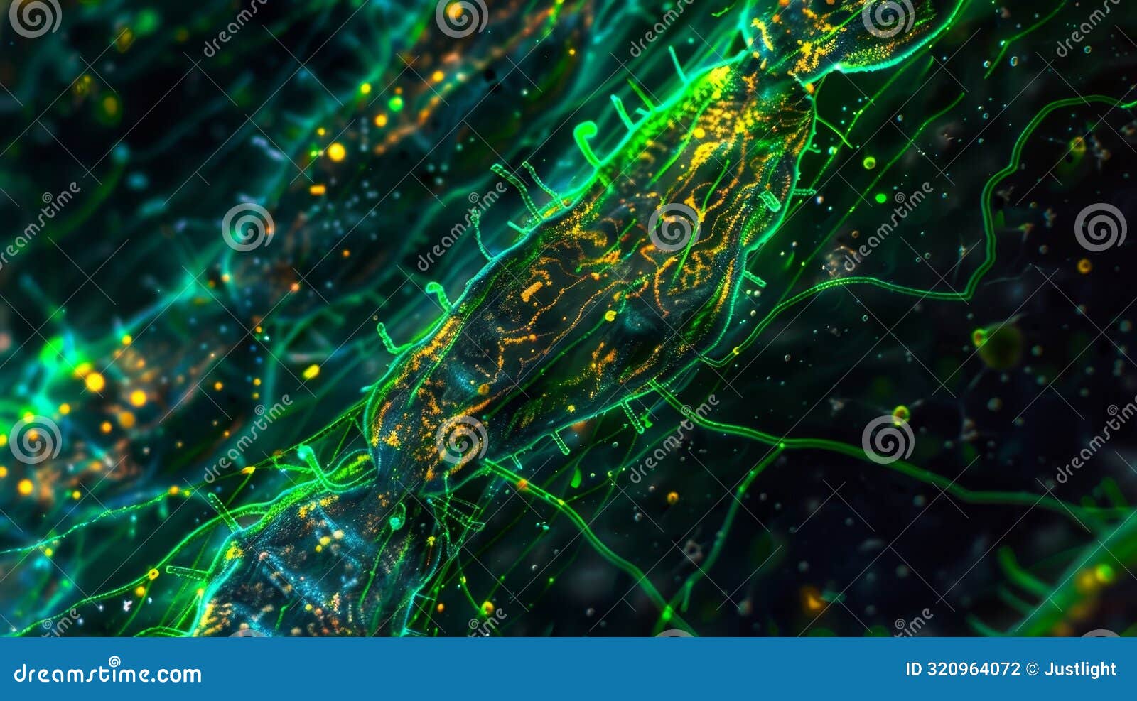 Confocal Microscopy Image of a Presynaptic Terminal Undergoing Active ...