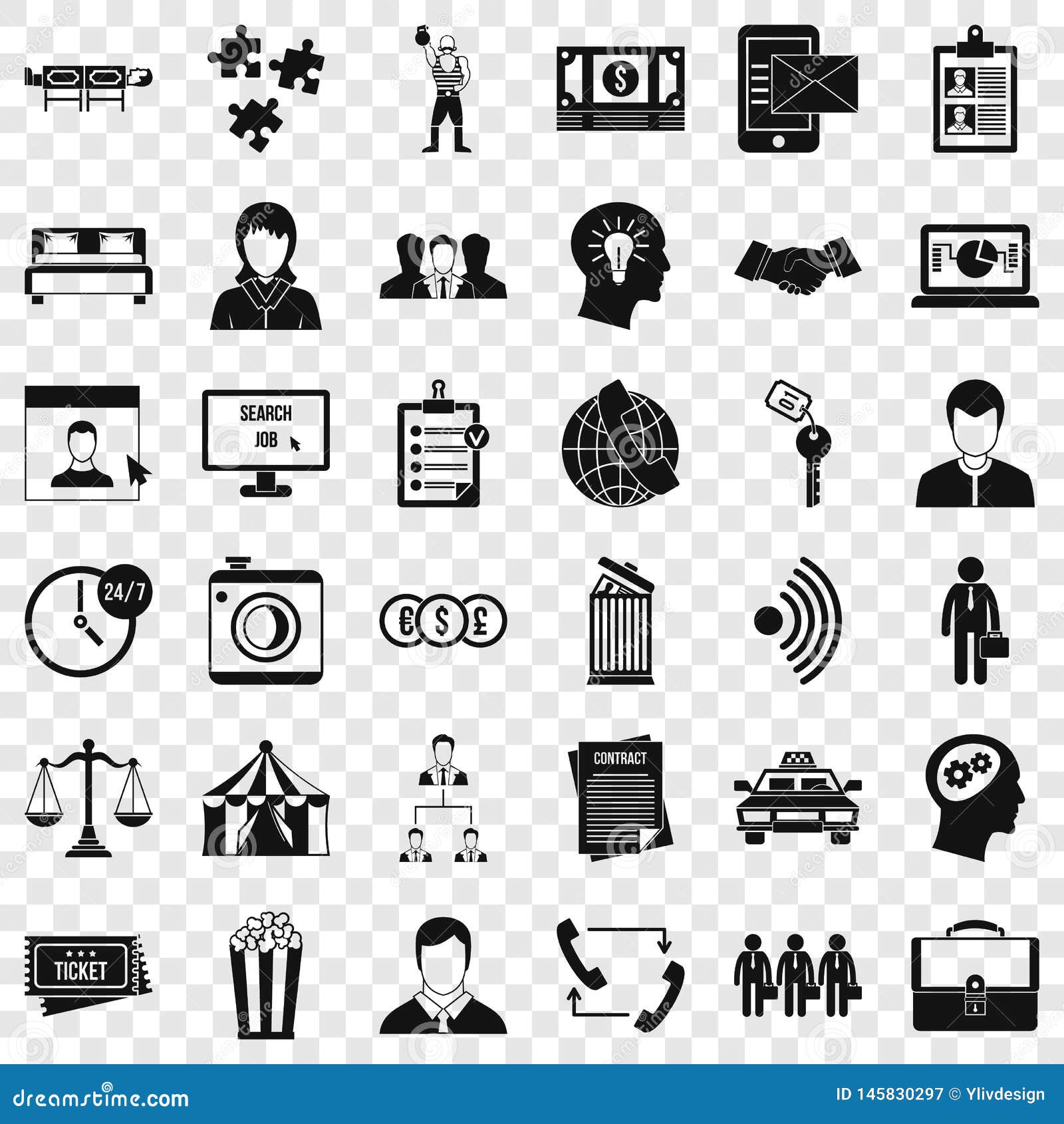 Conformity Icons Set, Simple Style Stock Vector - Illustration of ...