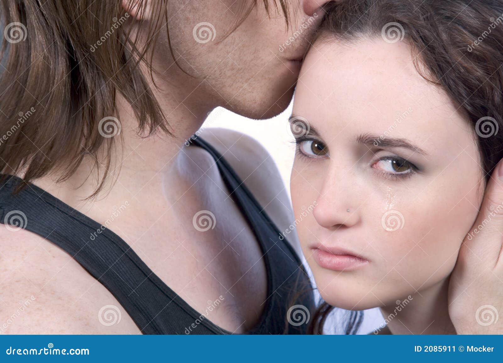 Confortar a La Mujer Decepcionante Imagen de archivo - Imagen de ...