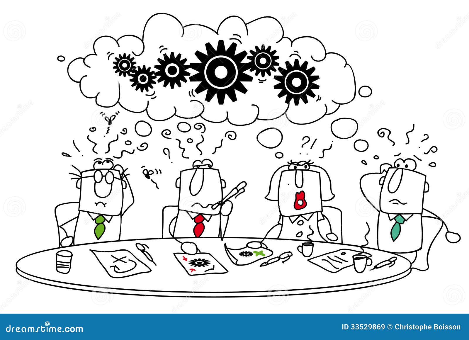 Confrontare le idee. illustrazione vettoriale. Illustrazione di mosca ...