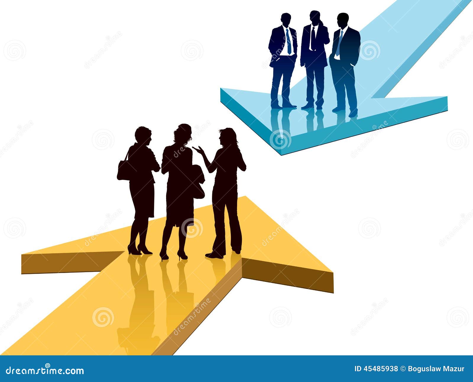 Confrontation stock vector. Illustration of communication - 45485938