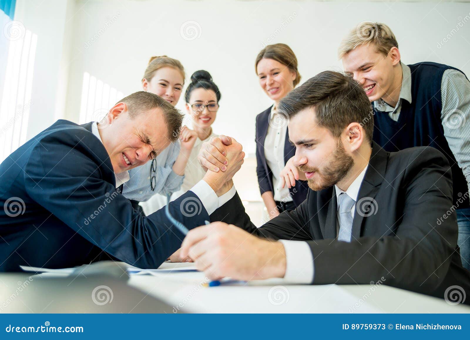 Confrontation in office stock image. Image of people - 89759373