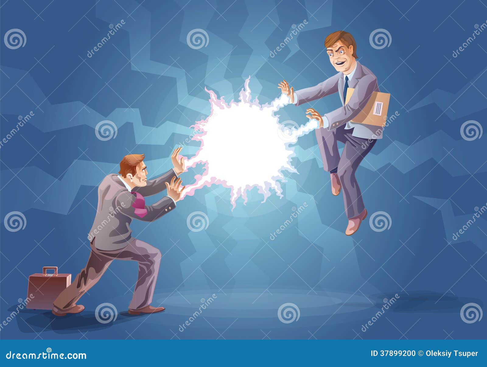 Confrontation stock vector. Illustration of cartoon, angry - 37899200