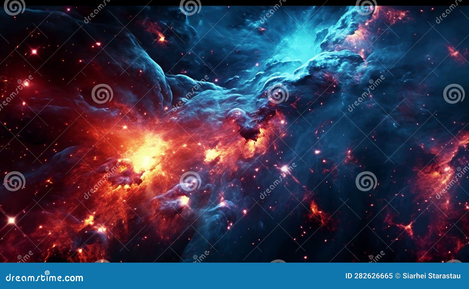 The Confrontation of the Two Elements of Water and Fire Stock ...