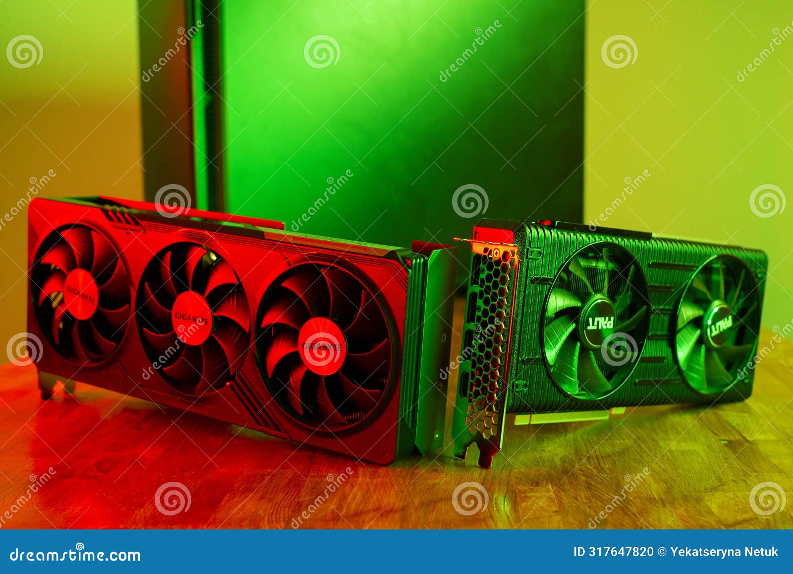 Confrontation between the Two Largest Vendors of Graphics Cards. Close ...