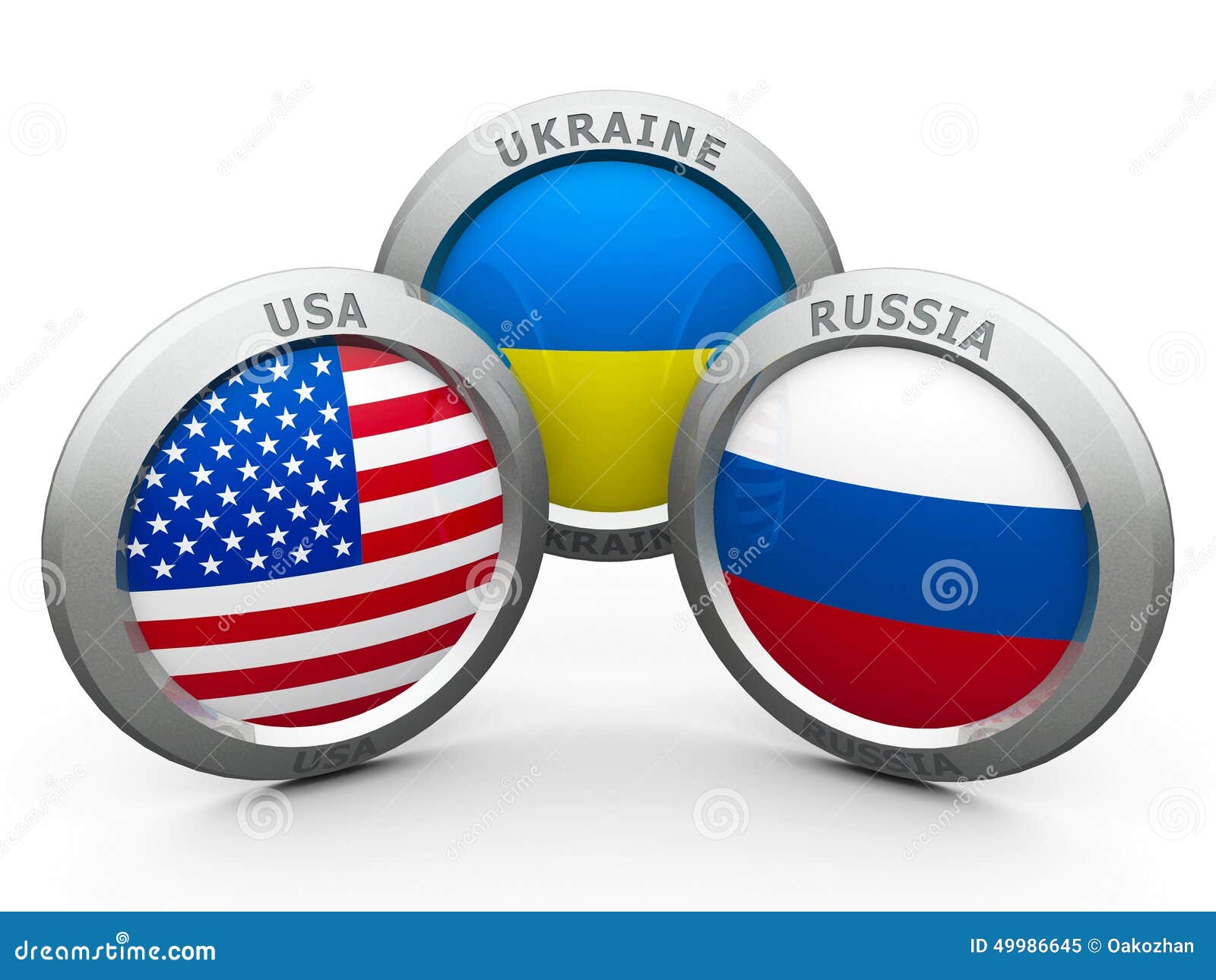 Confrontation USA UA RU stock illustration. Illustration of maydan ...