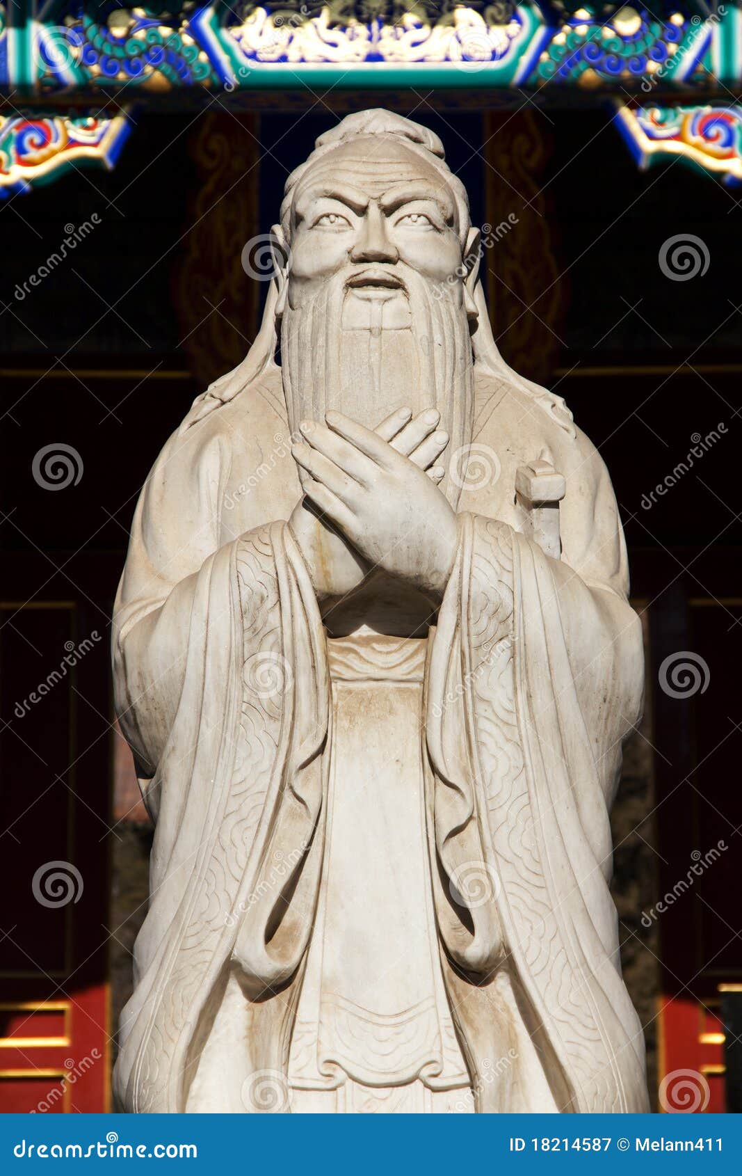 Confucius Statue in Beijing, China Stock Image - Image of father ...