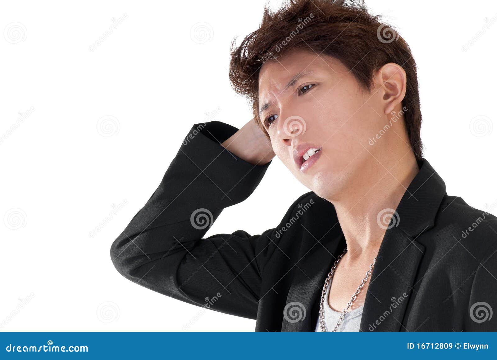 Confused stock image. Image of adult, leisure, black - 16712809