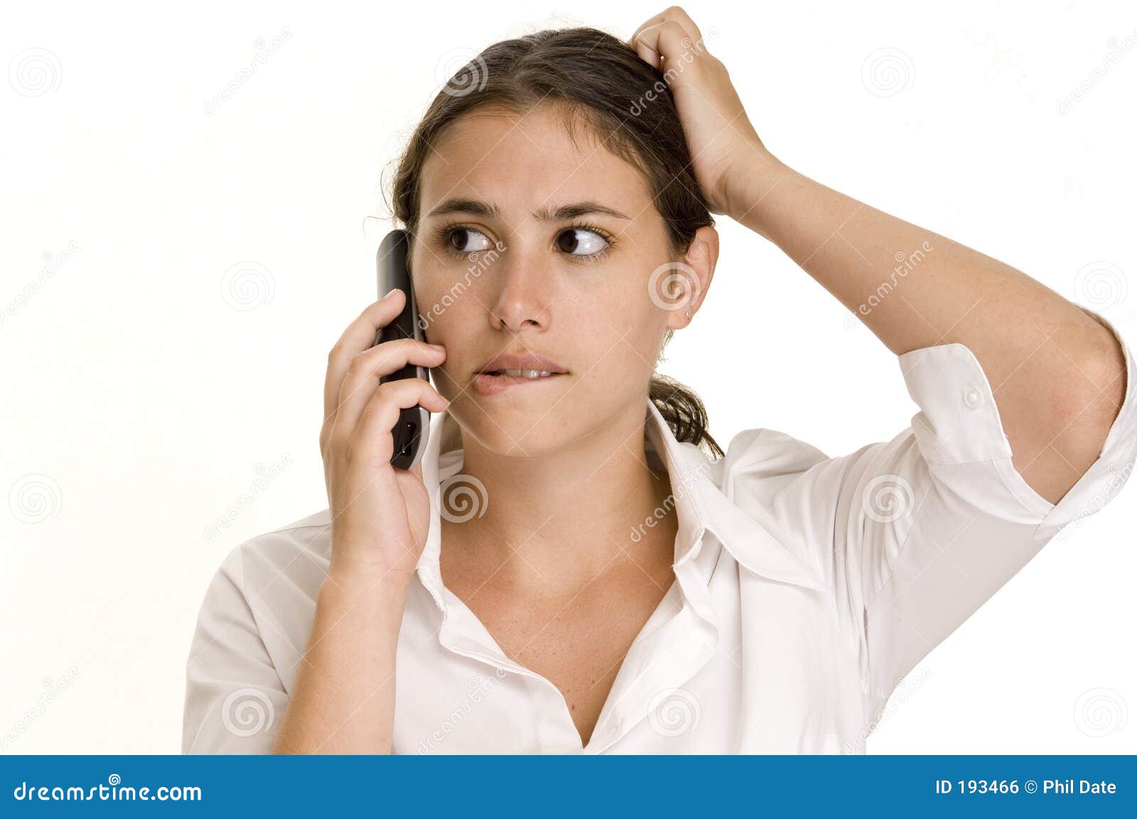 Confused stock photo. Image of beautiful, confused, cordless - 193466
