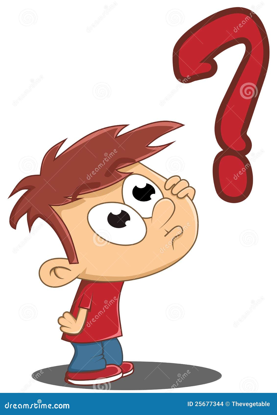 Confused stock illustration. Illustration of small, answers - 25677344