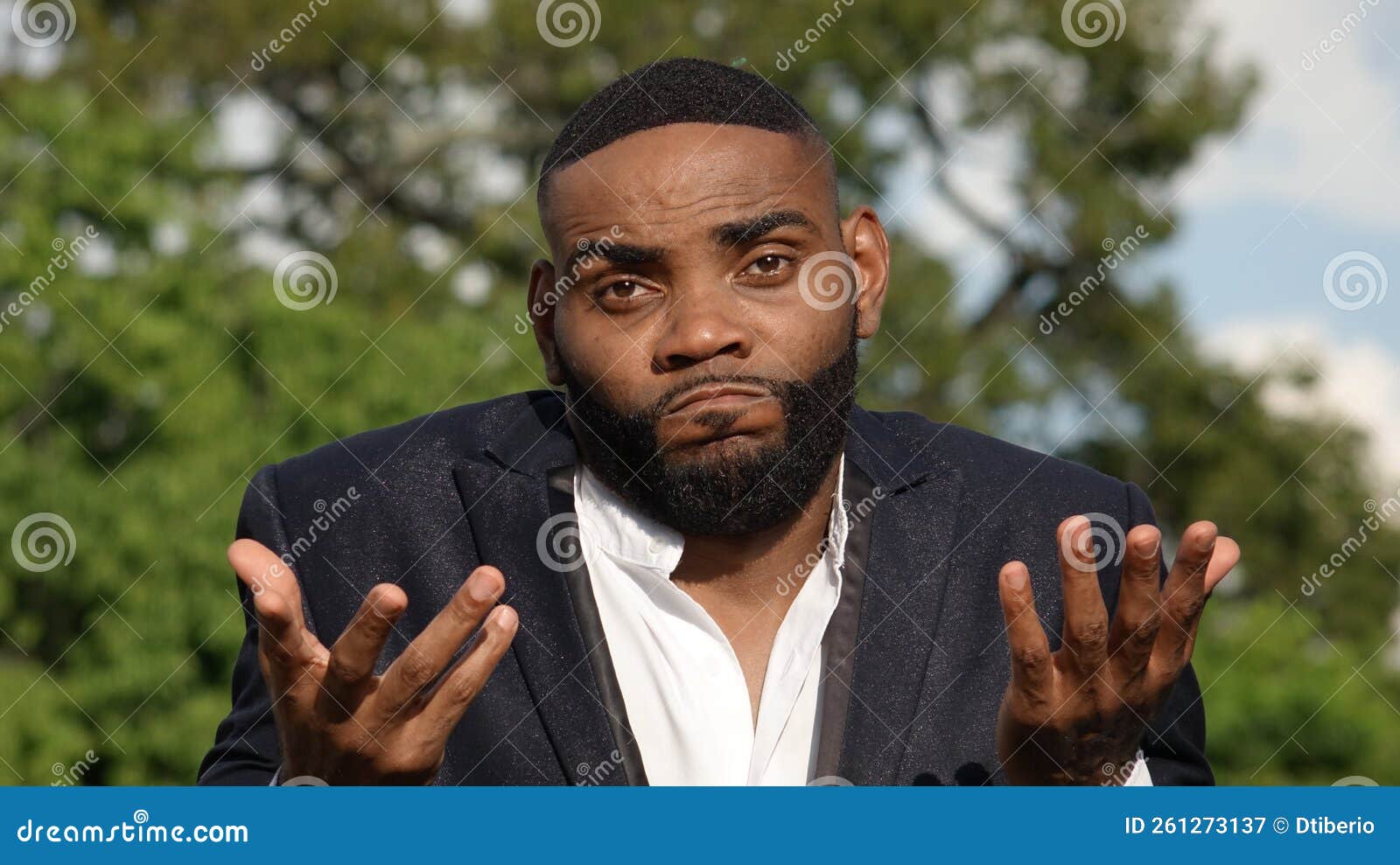 A Confused Adult Male stock image. Image of older, adult - 261273137