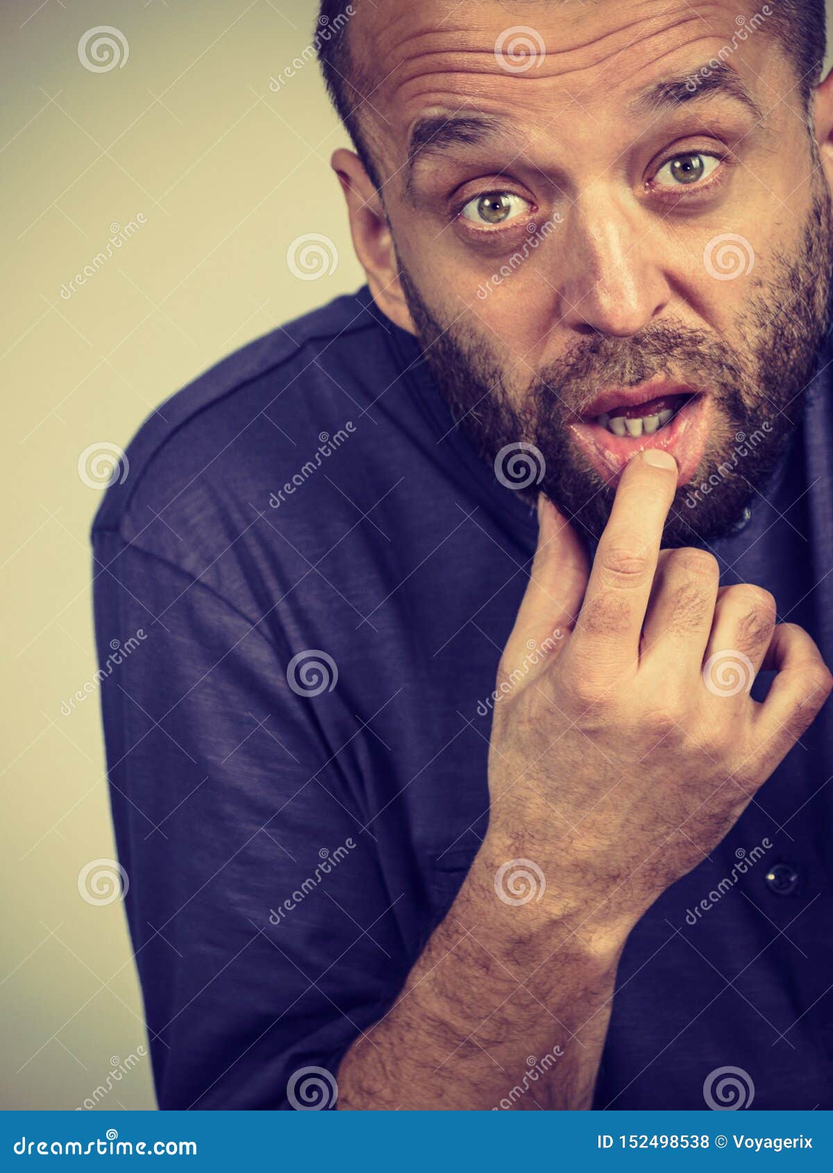 Confused Adult Man Seeking for Solution Stock Photo - Image of dumb ...