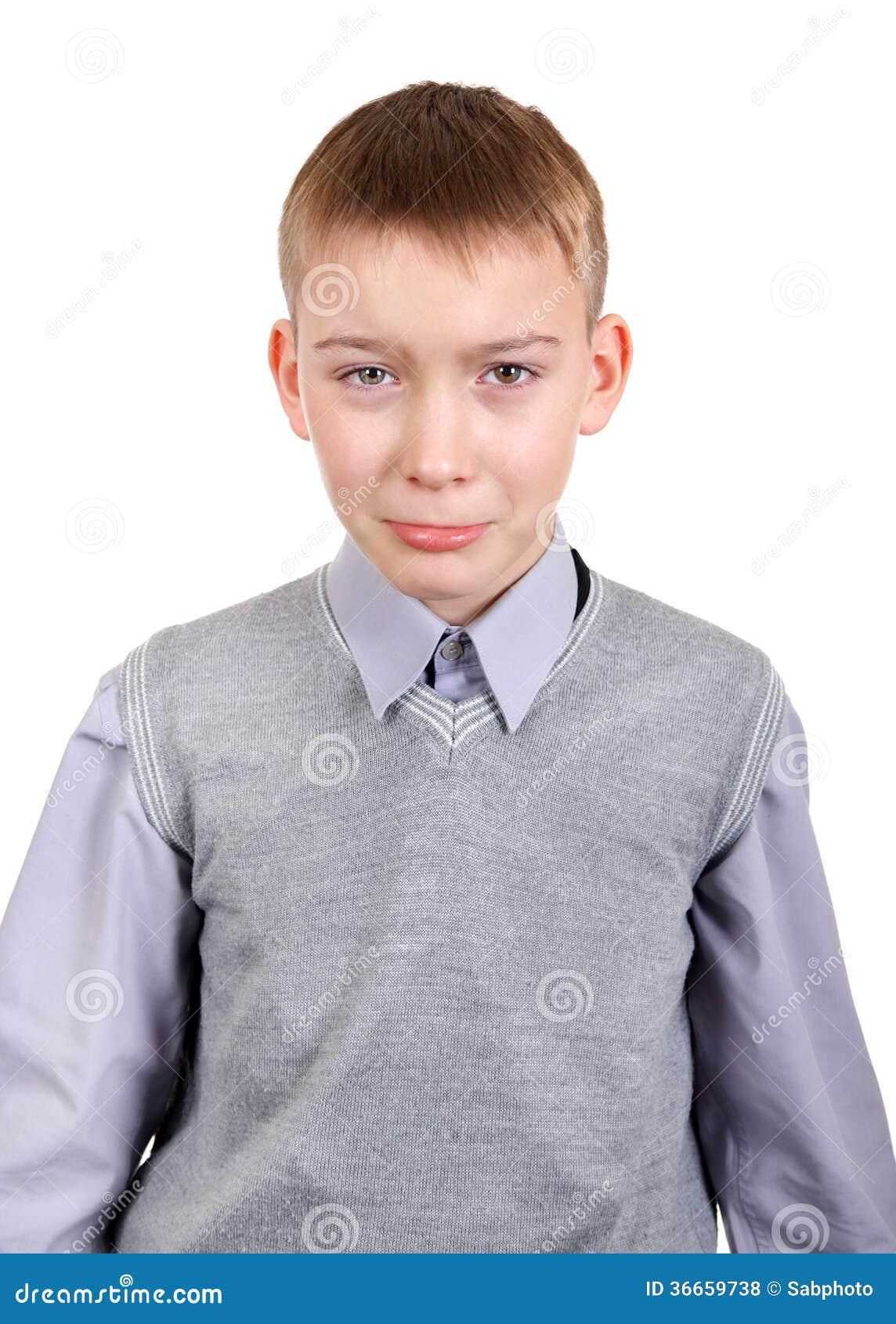 Confuse Schoolboy Try To Answer Question Royalty-Free Stock Photography ...