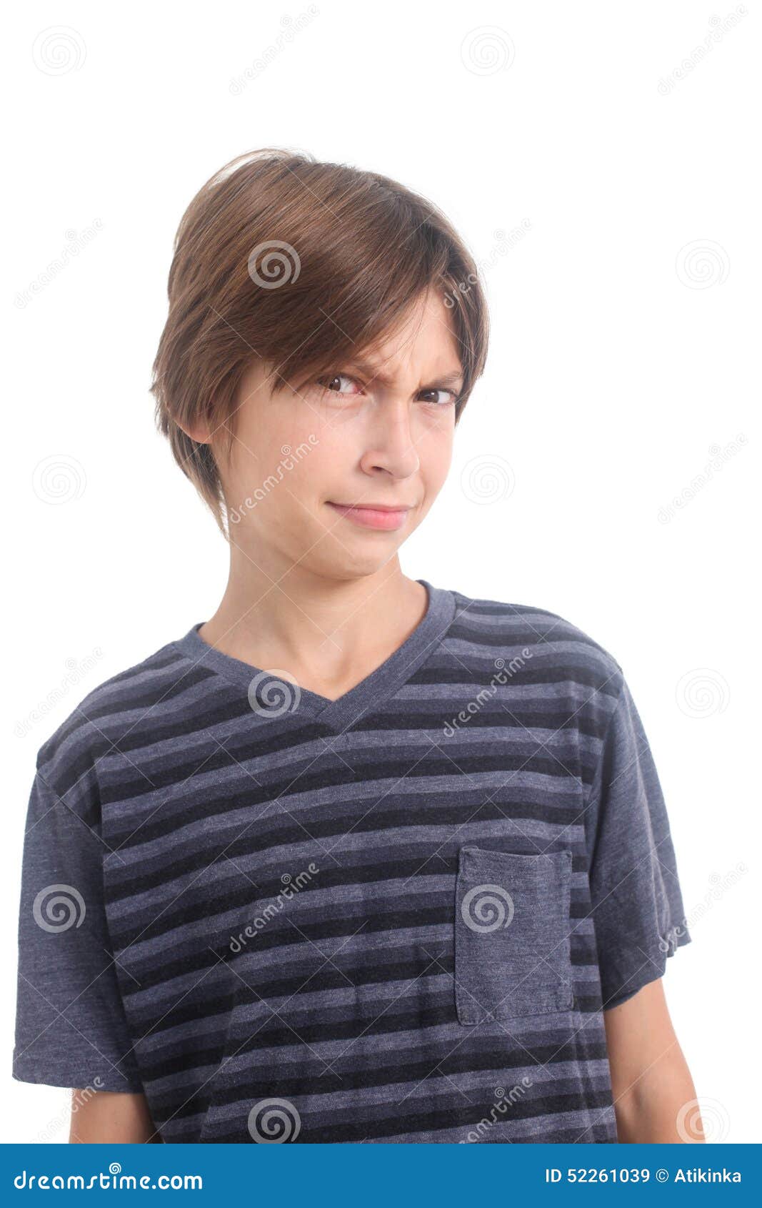 Confused boy stock image. Image of funny, dubious, thinking - 52261039