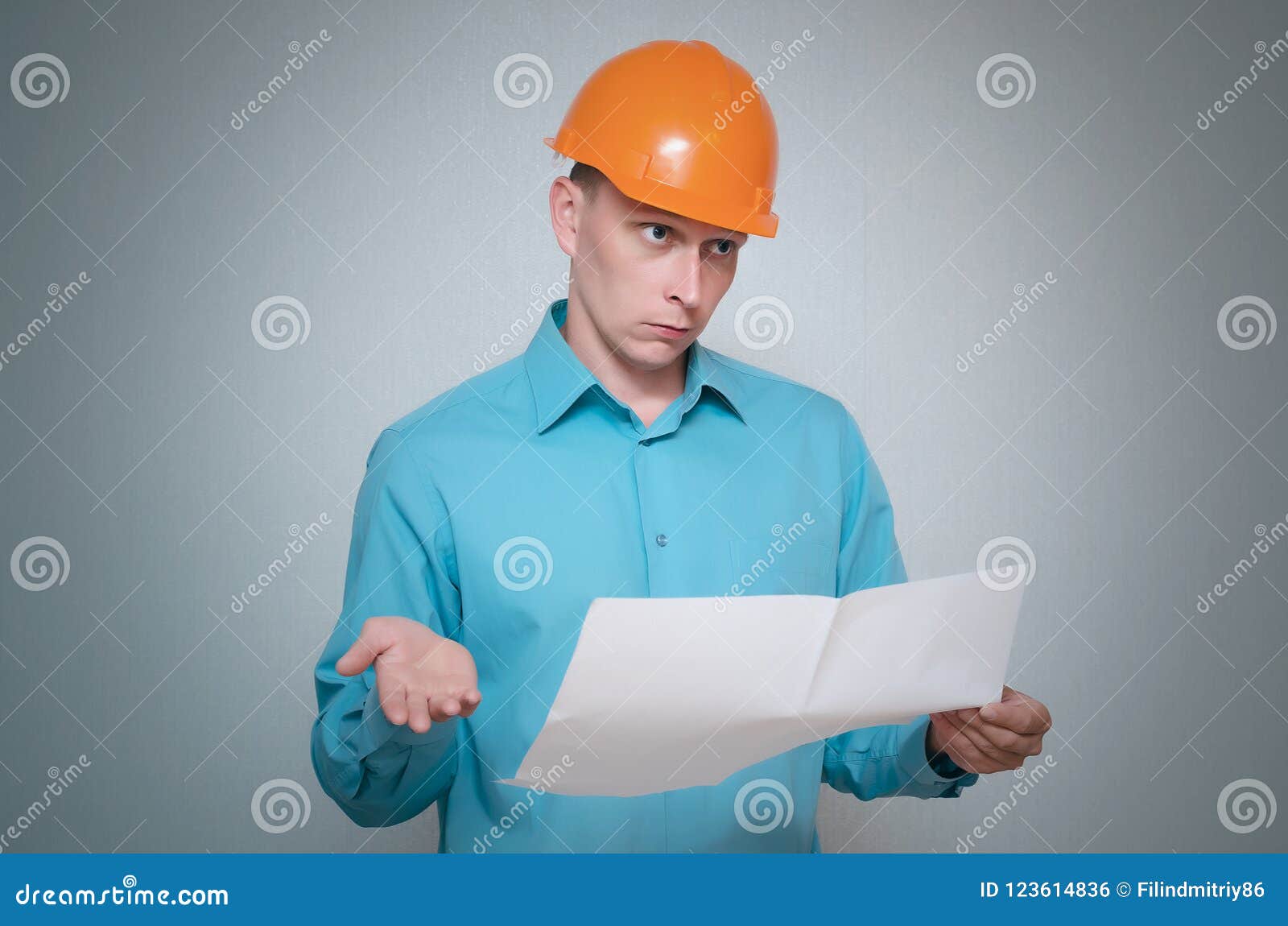 Builder. Worker. Repairman. Stock Photo - Image of hardhat, architector ...