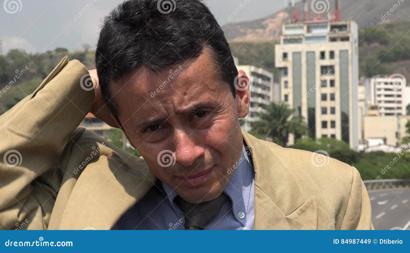 Confused Business Man stock image. Image of person, confusion - 84987449