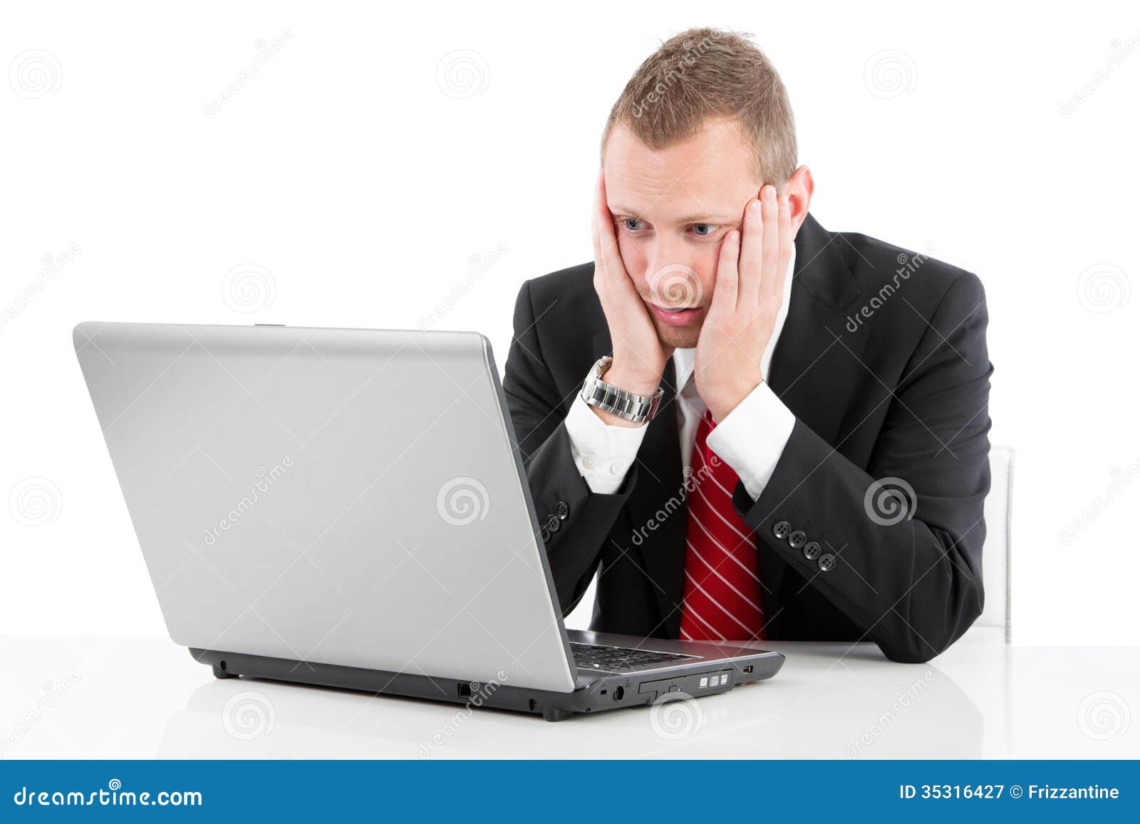 Confused business man stock image. Image of manager, fail - 35316427