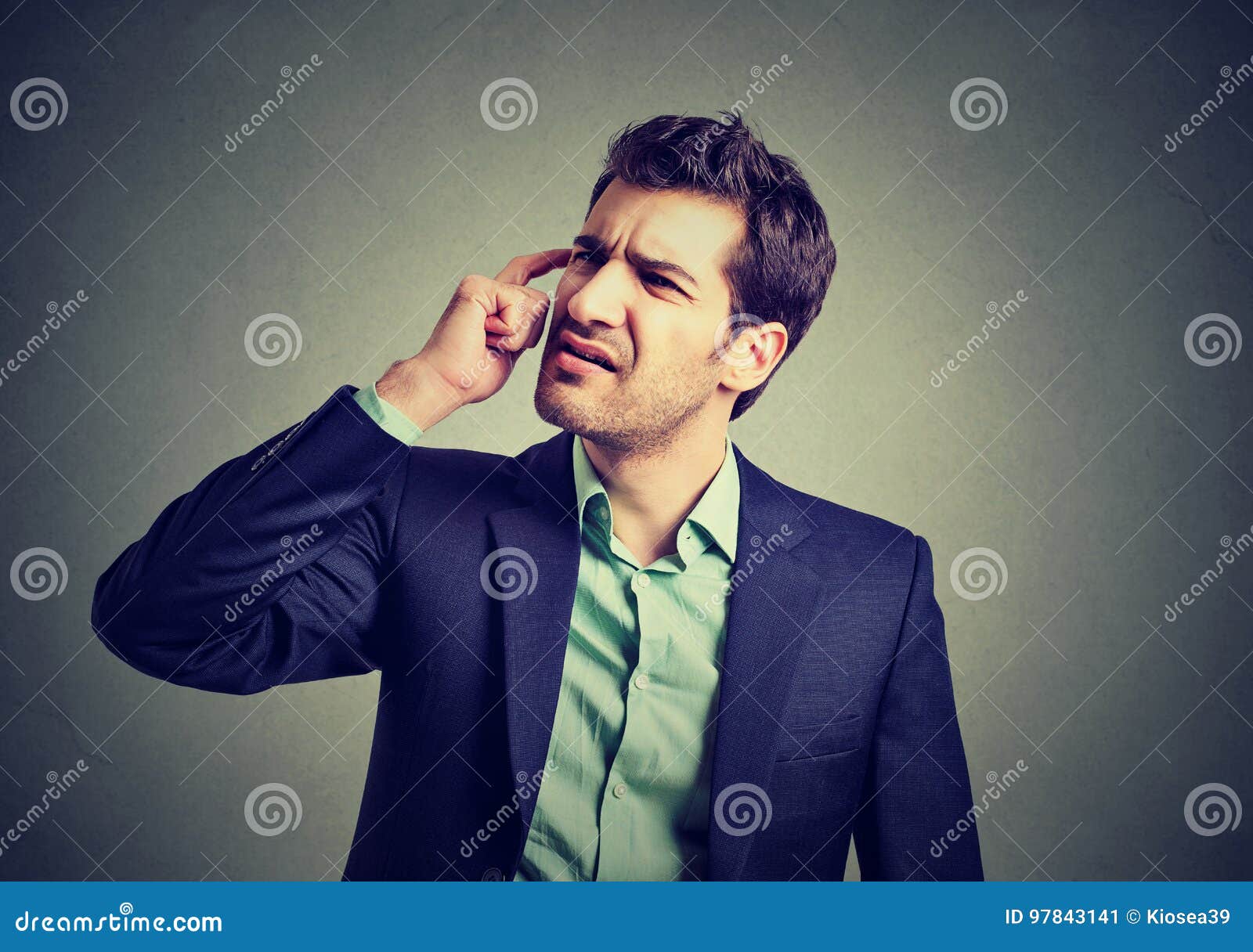Confused Business Man Thinking Scratching His Head Stock Image - Image ...