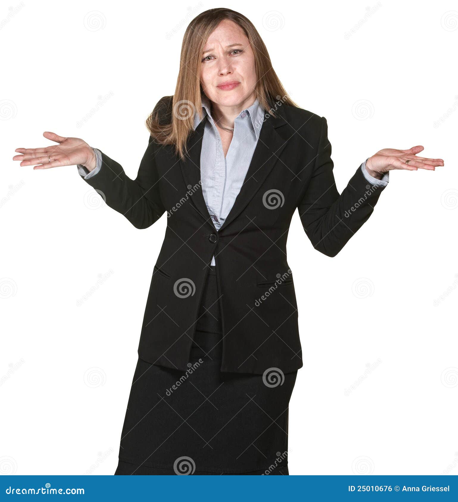 Confused Business Woman stock photo. Image of decision - 25010676