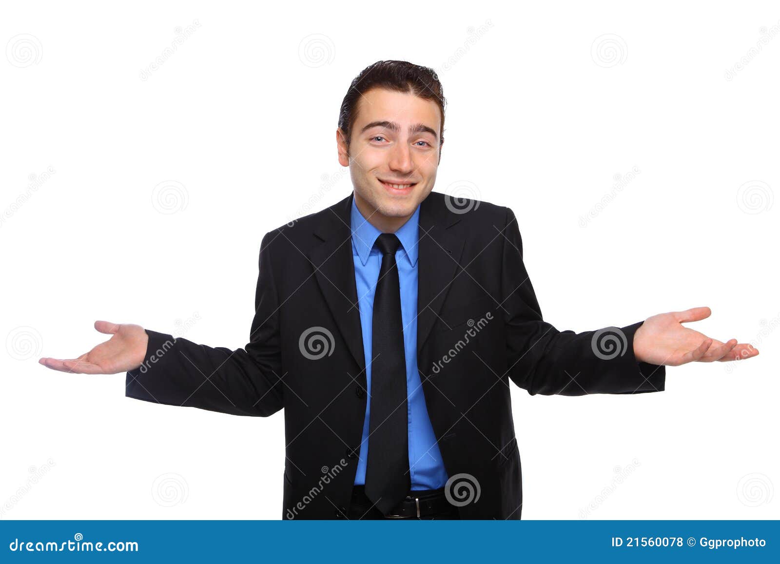 Confused businessman stock photo. Image of isolated, confusion - 21560078