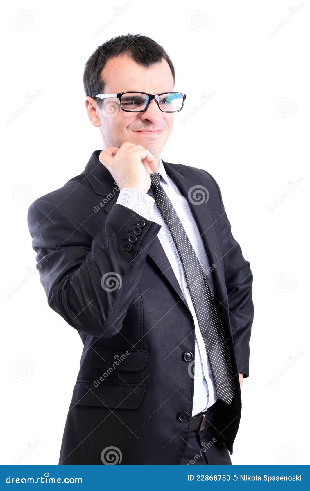 Confused businessman stock photo. Image of gesture, manager - 22868750