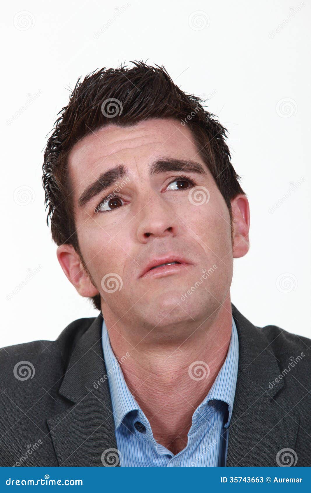 Confused businessman stock image. Image of emotion, desperation - 35743663