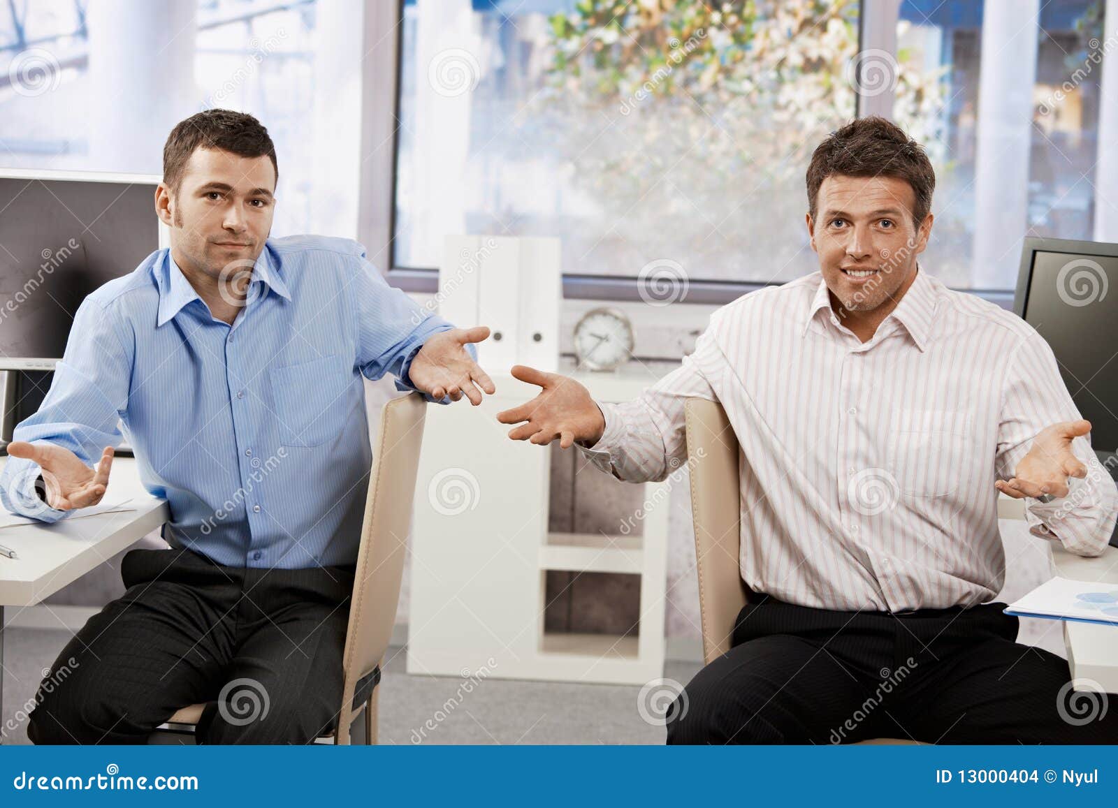 Confused businessmen stock photo. Image of collar, coworkers - 13000404