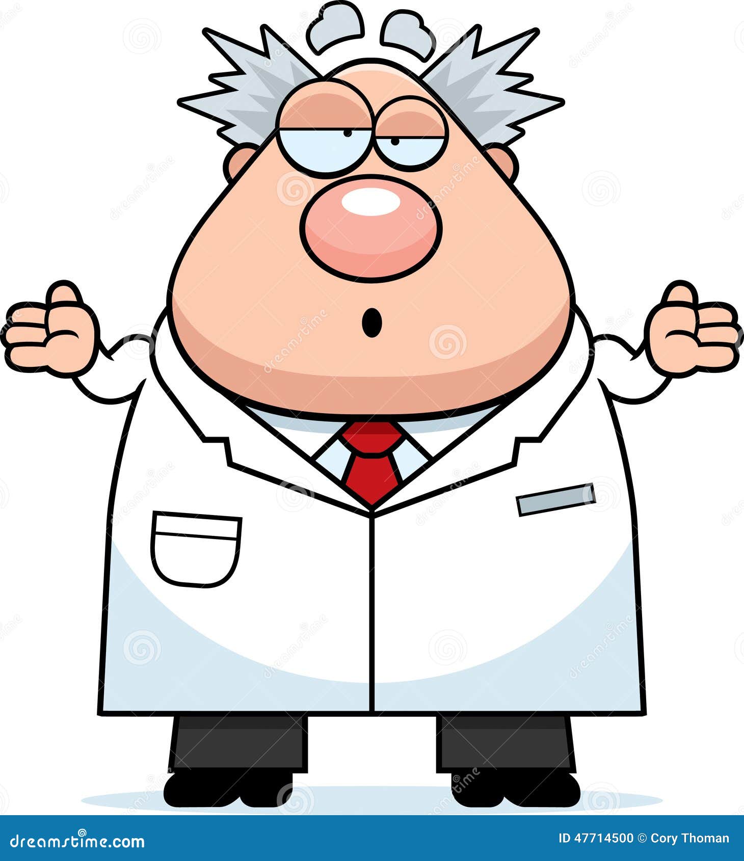 Confused Cartoon Mad Scientist Stock Vector - Illustration of confused ...