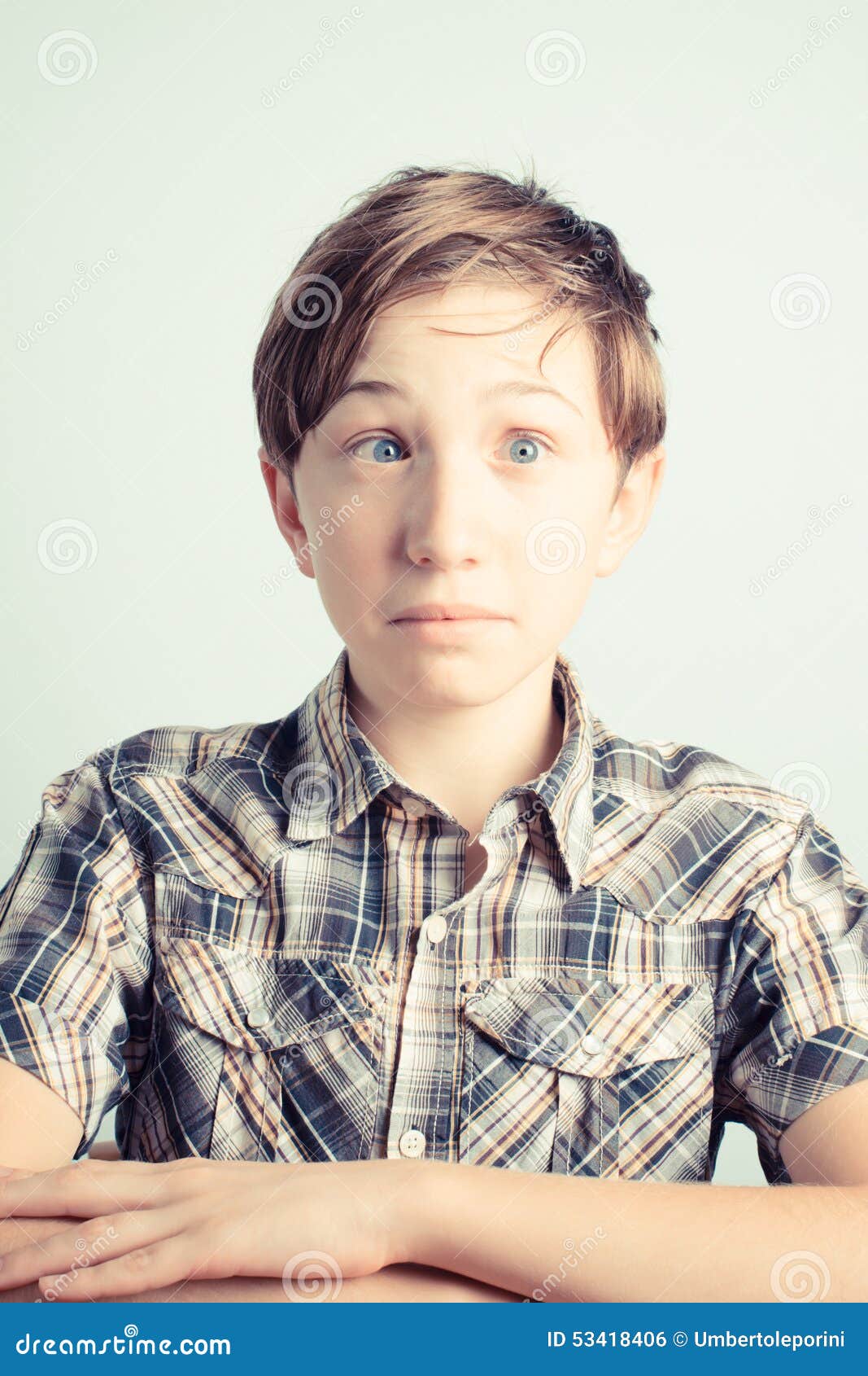 Confused stock photo. Image of cross, eyed, crossed, child - 53418406