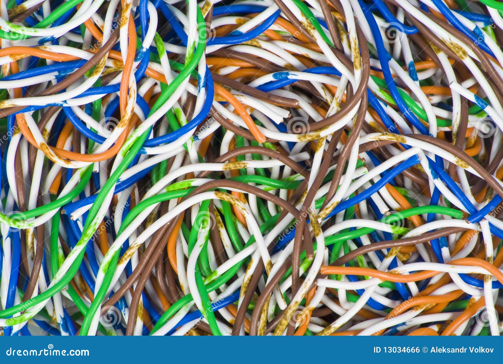 The Confused Colour Wires Background Macro Stock Photo - Image of ...