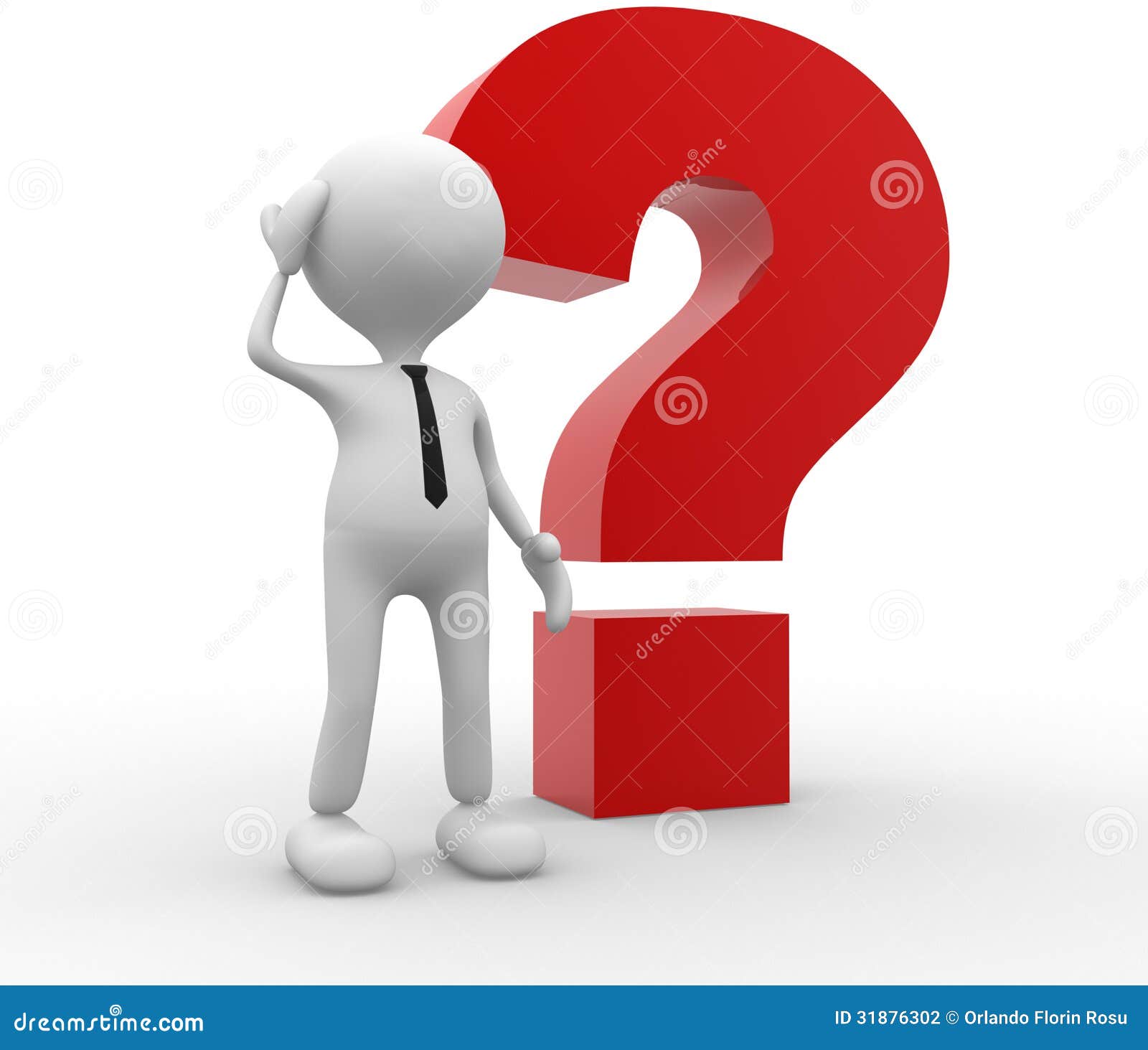 Confused stock illustration. Illustration of communicate - 31876302