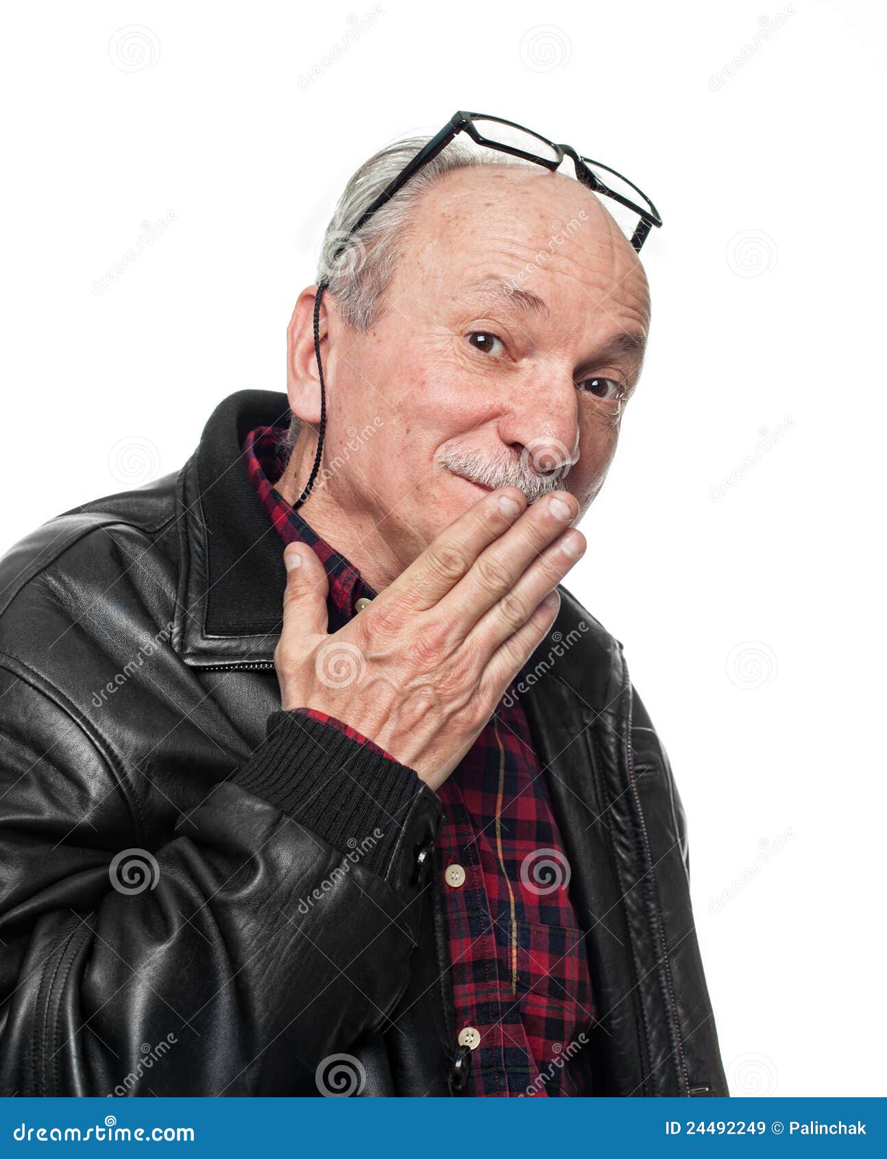 Confused elderly man stock image. Image of intelligent - 24492249