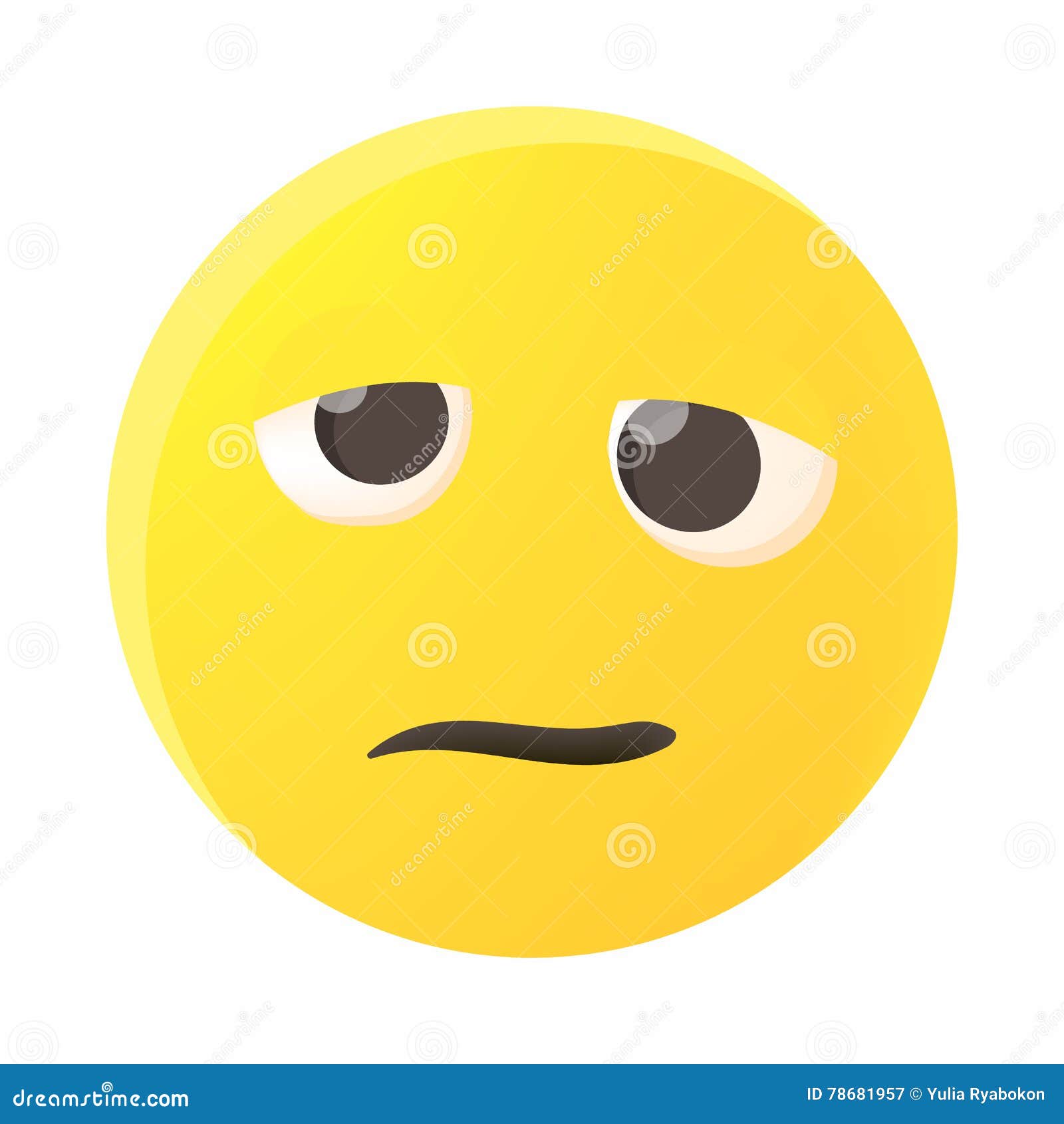 Confused Emoticon Icon, Cartoon Style Stock Vector - Illustration of ...