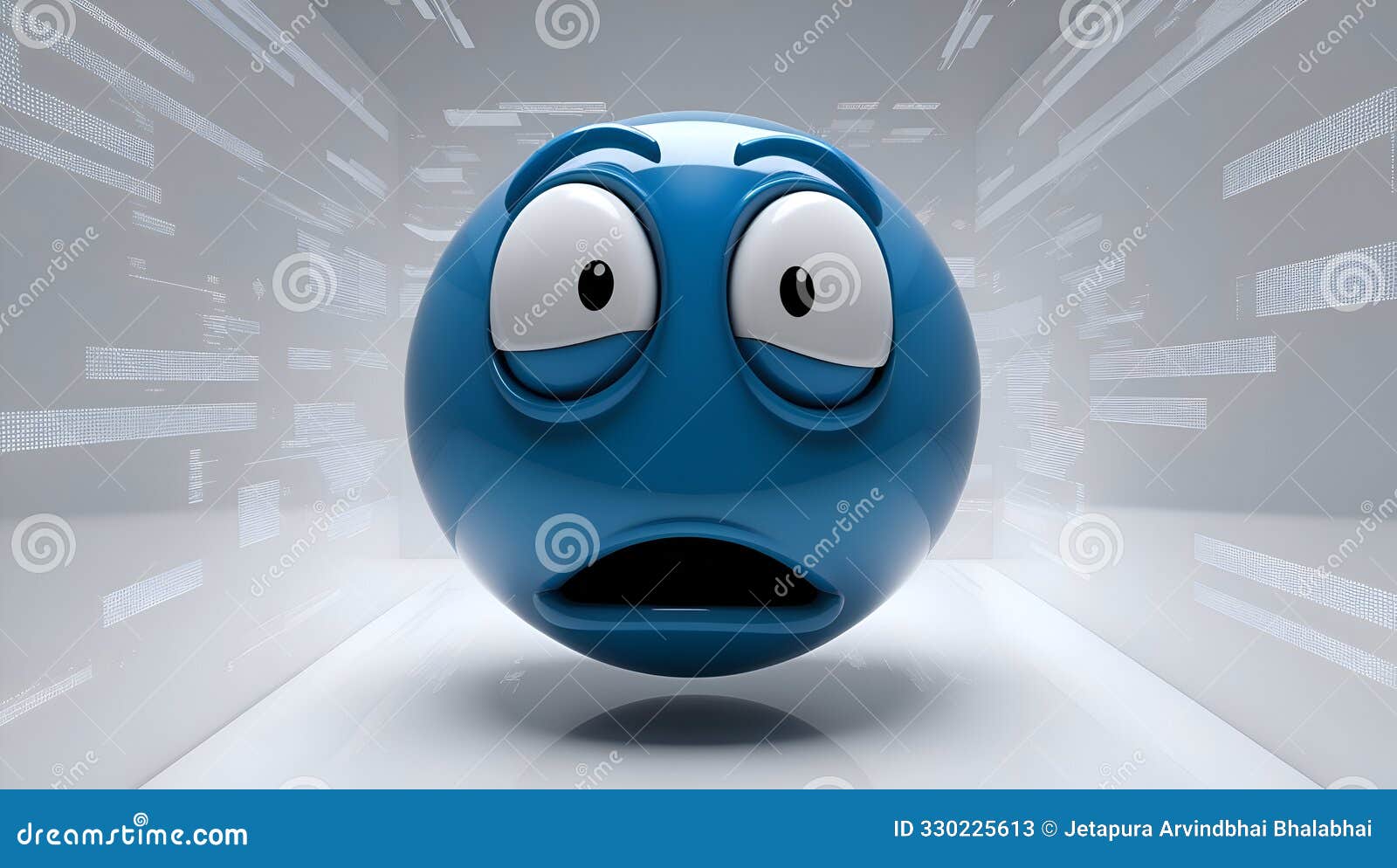 Confused Emoticon White Background Stock Illustration - Illustration of ...