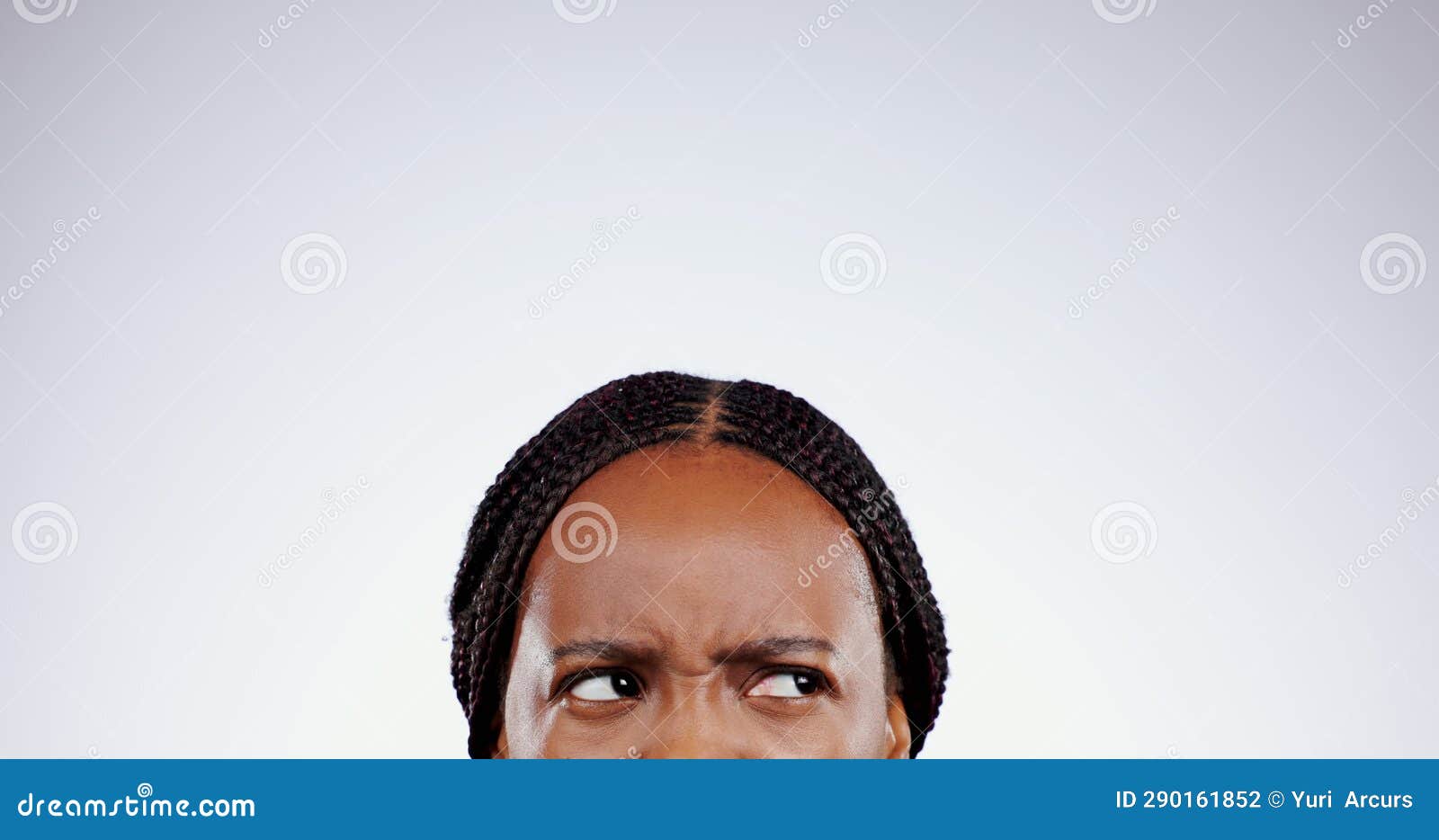 Confused, Eyes and Thinking Face of Woman with Doubt, Question or Mind ...