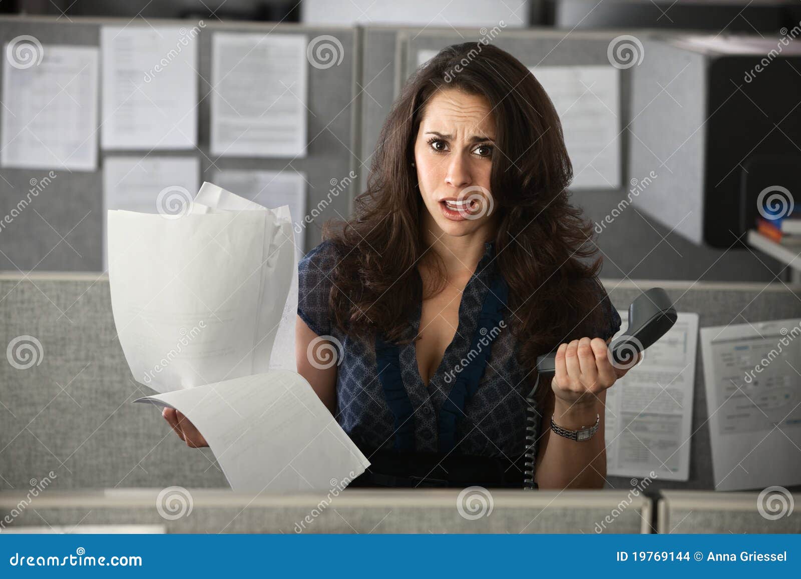 Confused Female Employee stock photo. Image of lady, businesswoman ...
