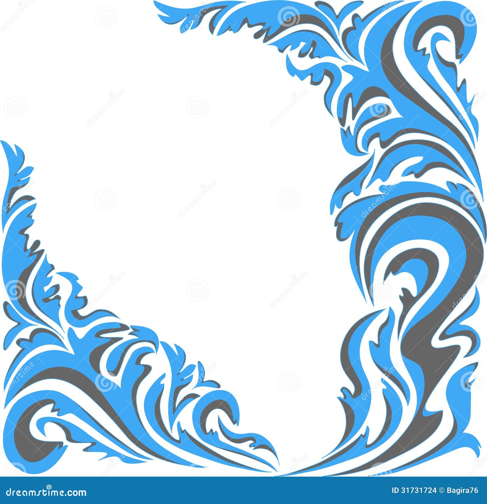 The Confused Flower Illustration with Whirlpools Stock Vector ...