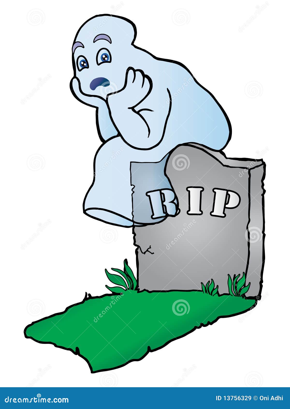 Confused ghost stock illustration. Illustration of graphics - 13756329