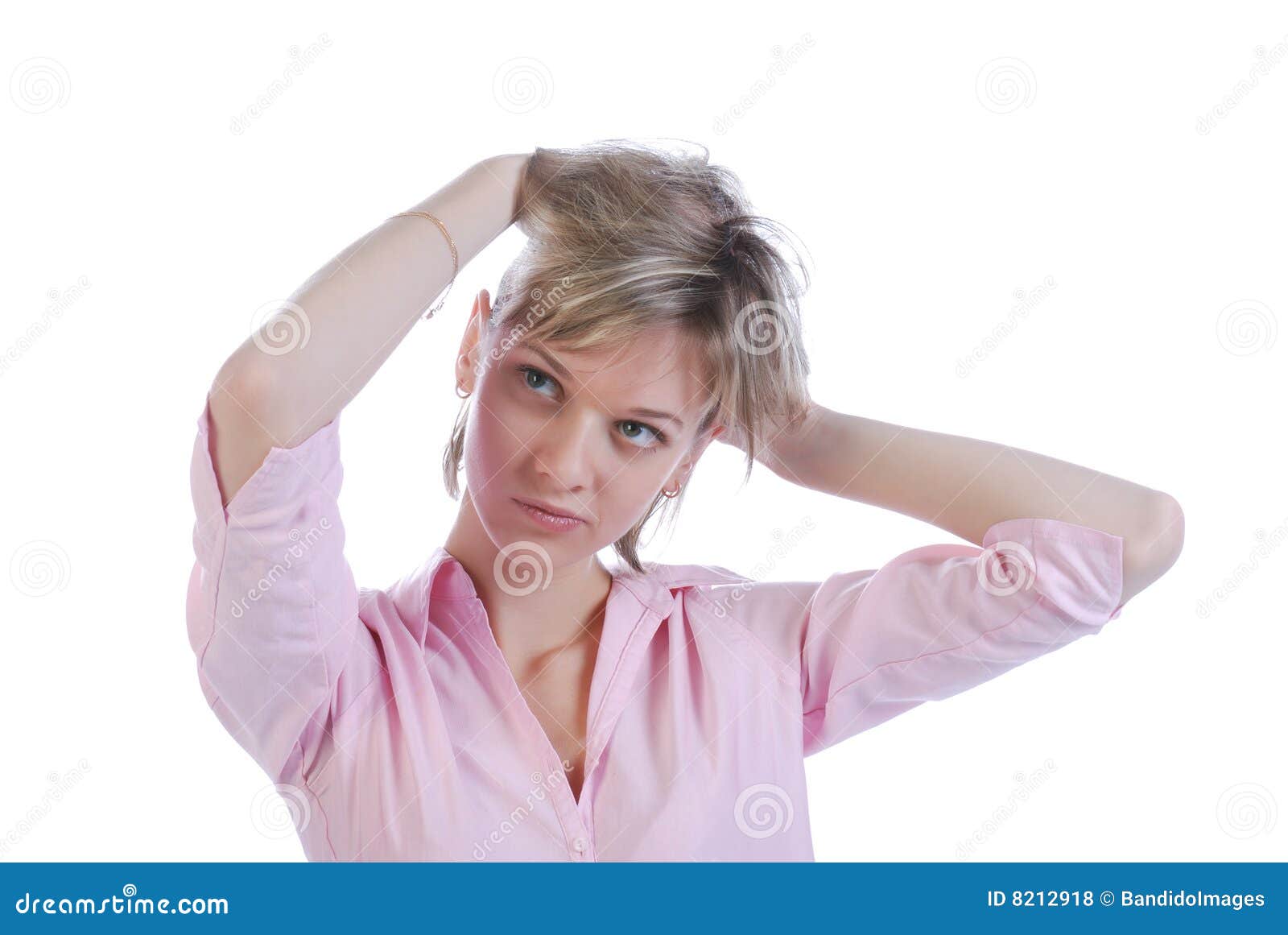 Confused girl stock photo. Image of girl, isolated, close - 8212918