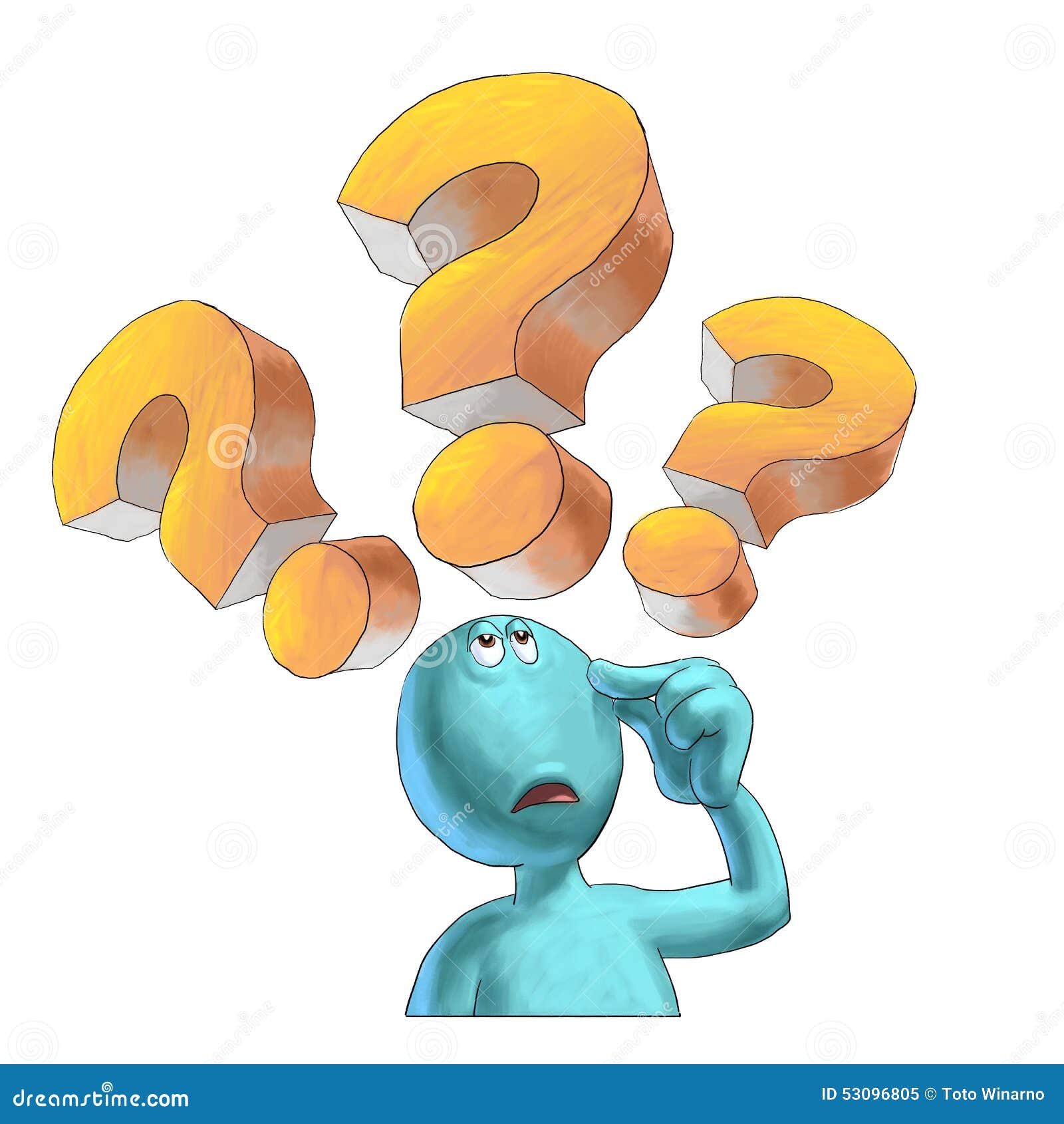 Confused stock illustration. Illustration of confusing - 53096805