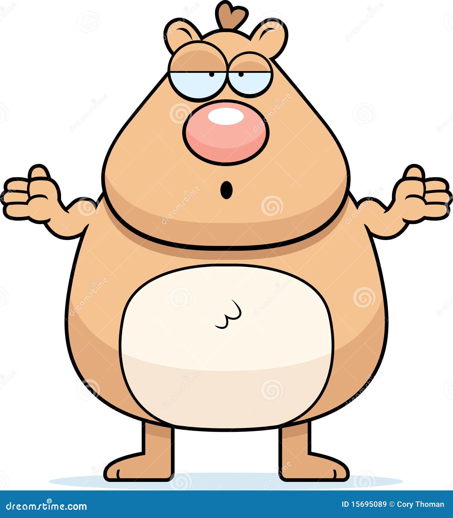 Confused Hamster stock vector. Illustration of dumb, hamster - 15695089