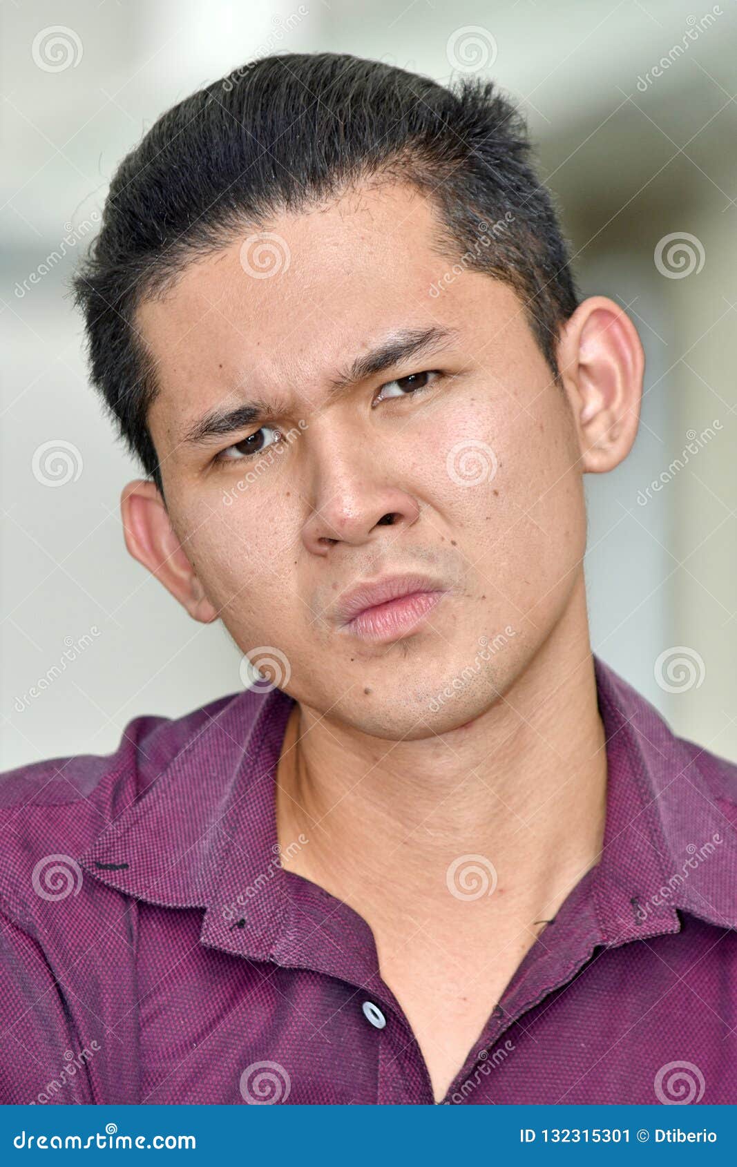 Confused Handsome Asian Male Stock Image - Image of attractive ...