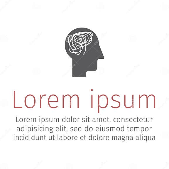 Confused Head. Flat Icon. Vector Illustration Stock Vector ...