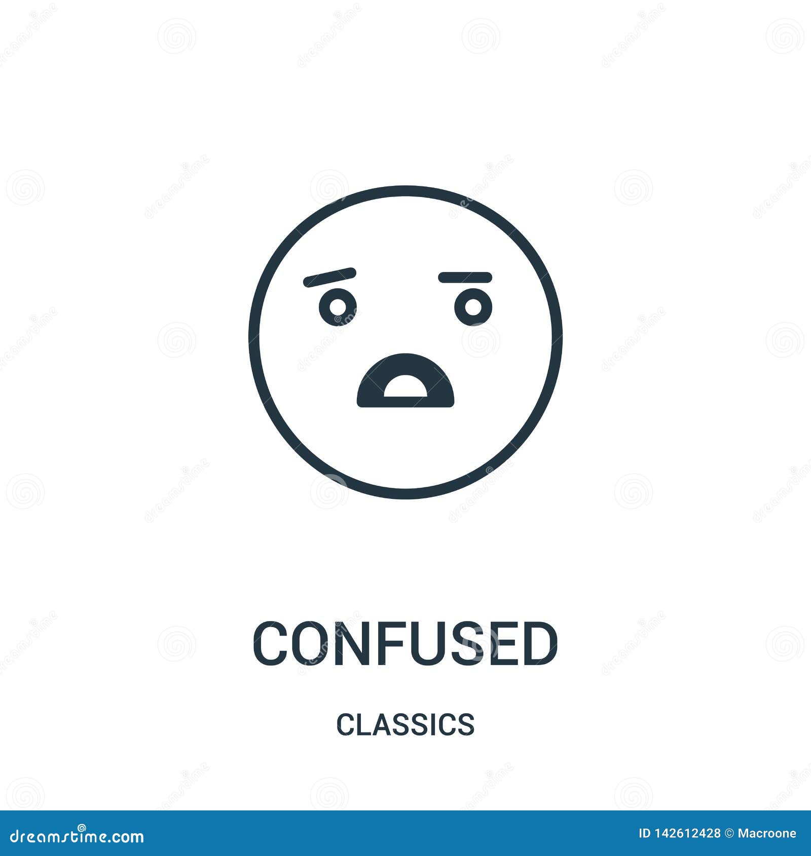 Confused Icon Vector From Classics Collection. Thin Line Confused ...